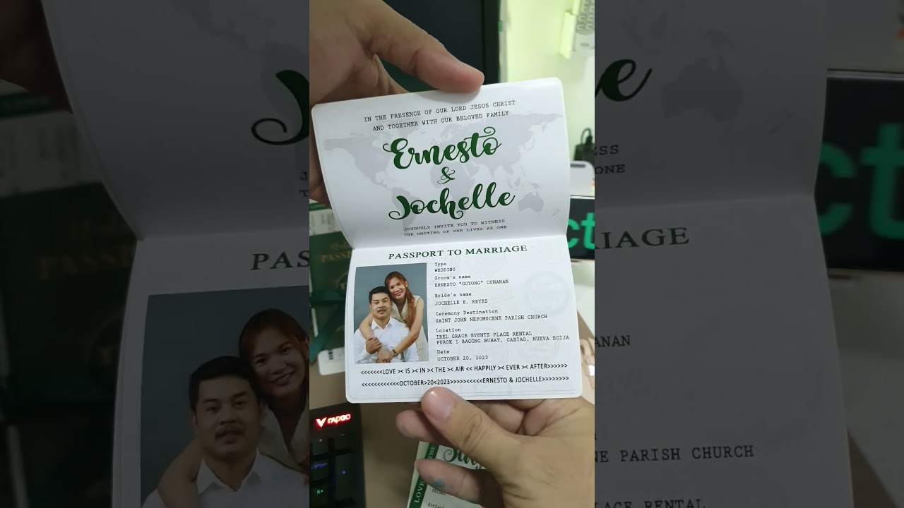 Passport Wedding Invitation