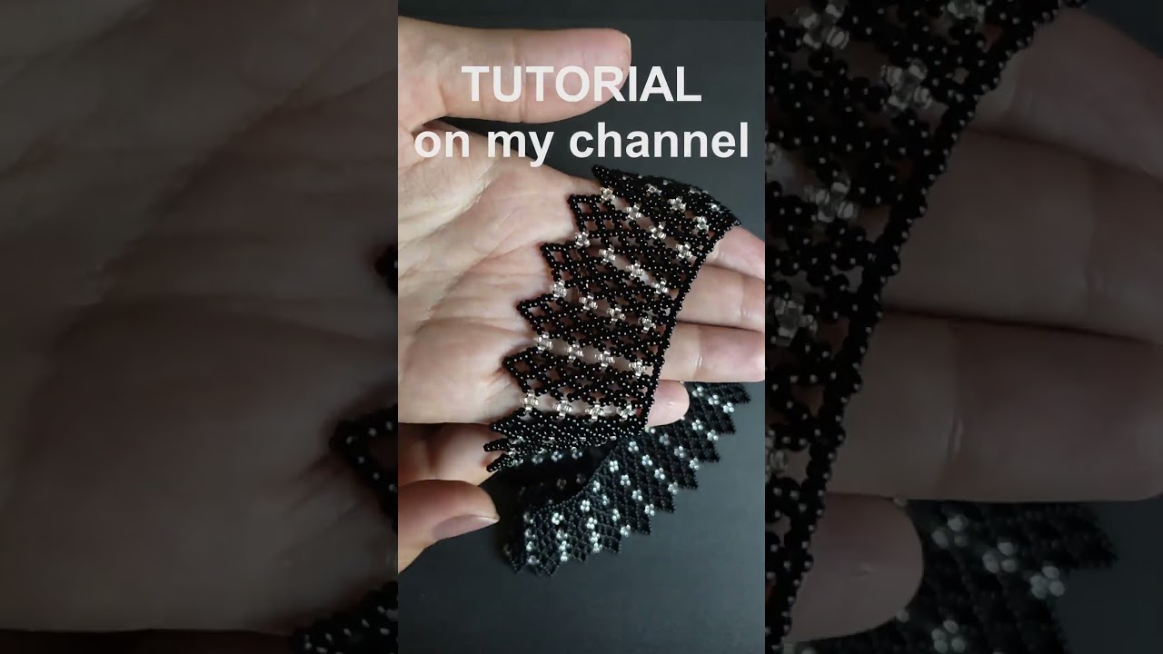 Seed bead necklace, beading  tutorial