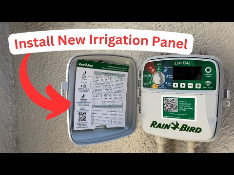 How to Replace Irrigation Control Panel | Rain Bird ESP-TM2 6 Station Outdoor Controller