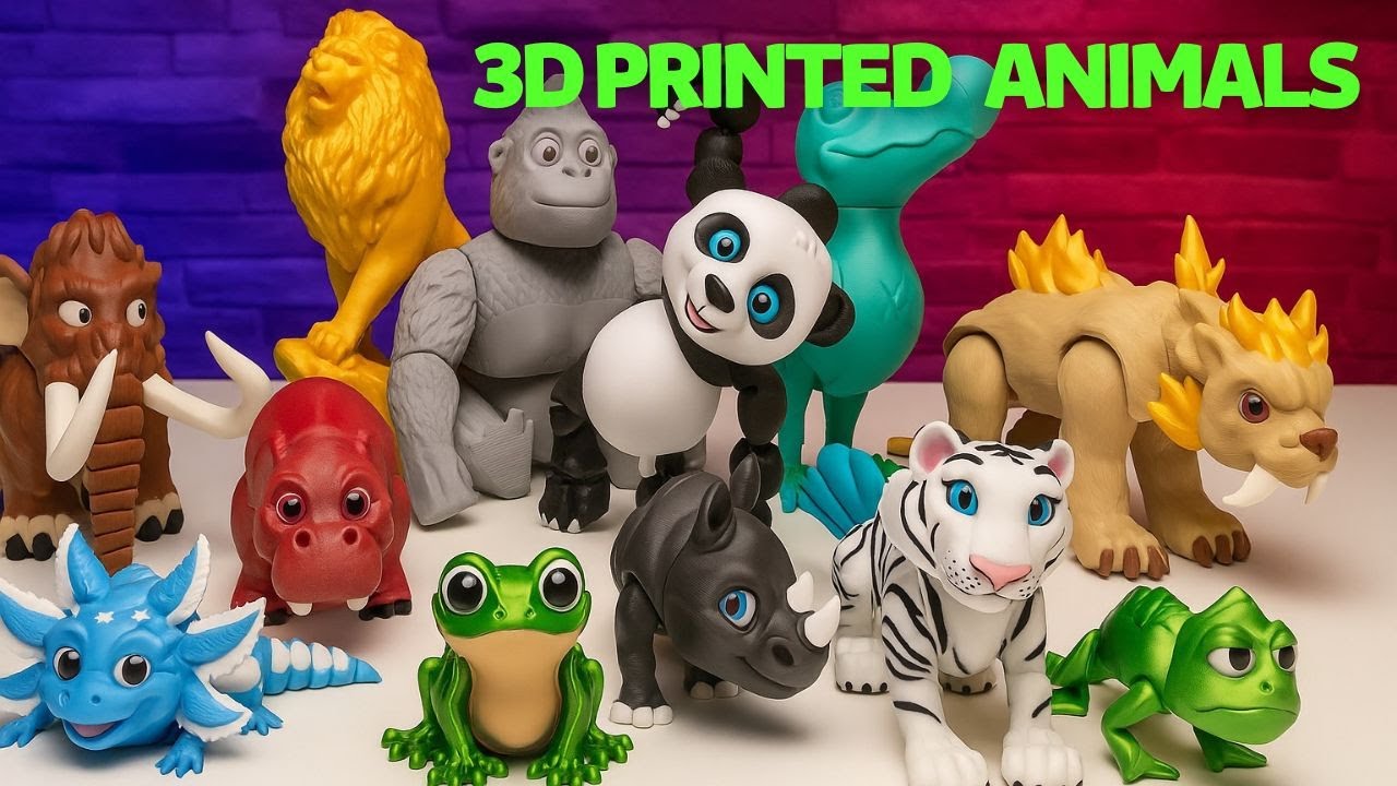 You Won’t Believe These 3D Printed Animals! 🦁🐼 Amazing 3D Printing Timelapse on BambuLab A1