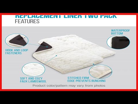 Sherpa 2-Pack Replacement Liners for Travel Pet Carriers - Soft & Absorbent, Waterproof Backing