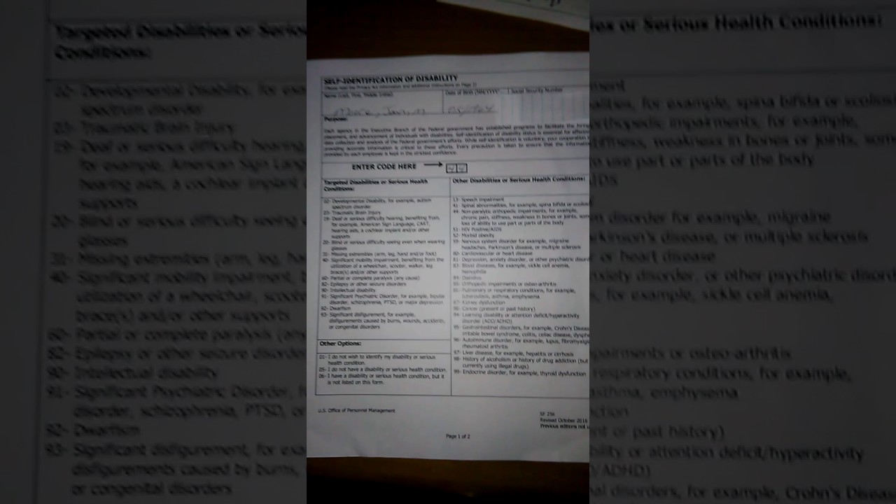 Sf-181, 256, ethnicity forms