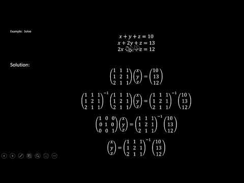 Matrix equations with a unique solution