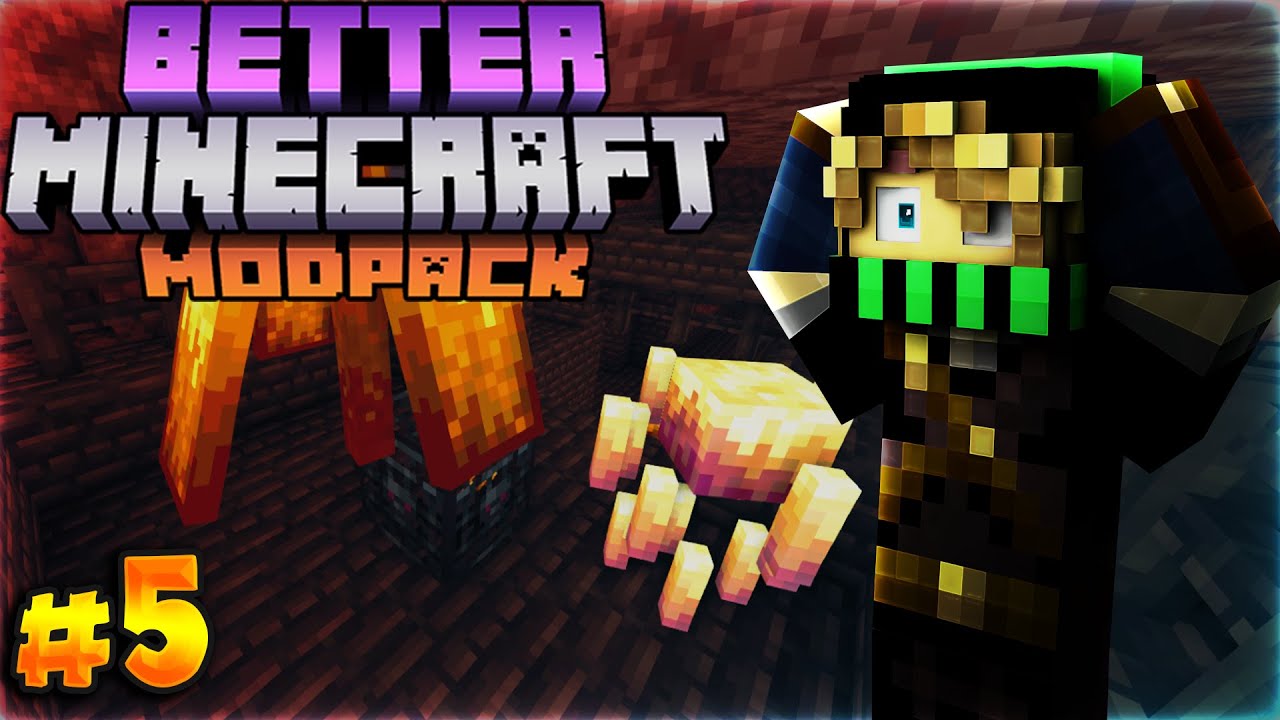 Better Minecraft Modpack Let's Play Ep 5 - THE NETHER IS INSANE!