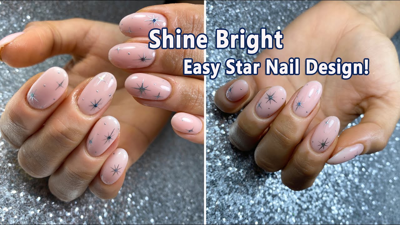 Easy Star Nail Design Tutorial | Shine Bright! | Create Stunning Star Nail Designs at Home 💫