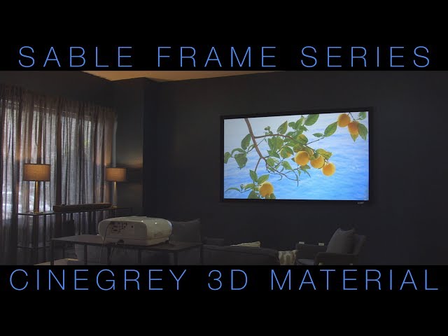 Elite Screens Sable Frame Schermo per proiezione CineGrey 3D 100 ...