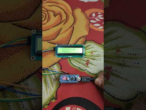 how to use i2c lcd display using Arduino Nano #arduino