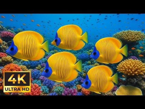 Sleep with Ocean Lights | Coral Reef TV Background 4K Live Wallpaper