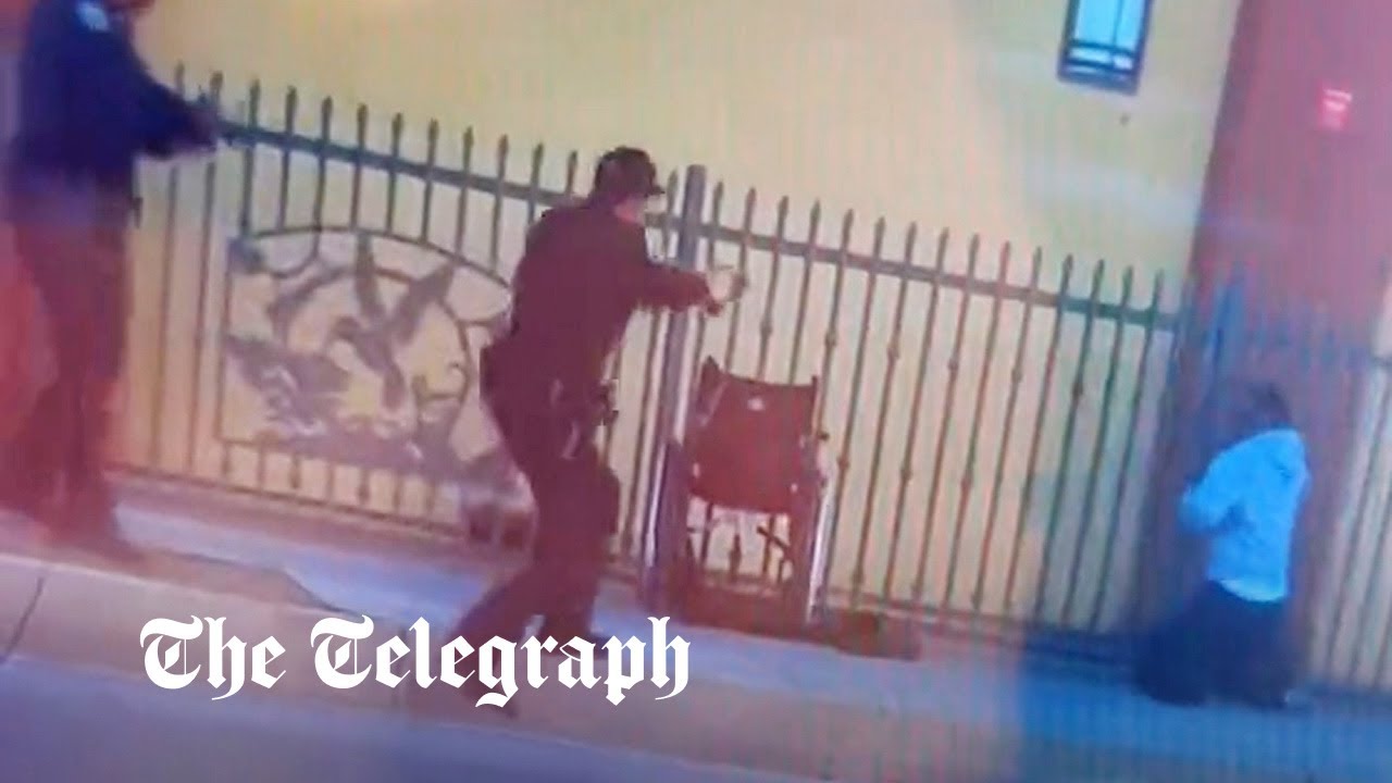 US police shoot dead double amputee as he tries to hobble away
