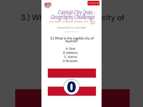 ⭐️ Play this to test your capital city knowledge! | #geography #capitalcity #quiz #quiztime