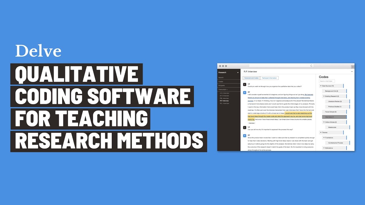 Using Delve Qualitative Data Analysis Software to Teach Qualitative Methods