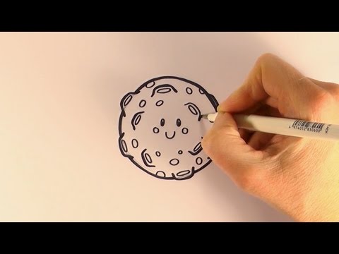 How to Draw a Cartoon Full Moon