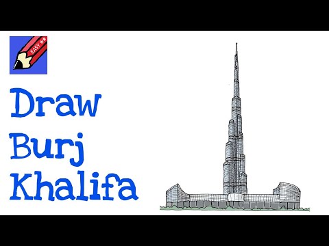 How to Draw the Burgh Khalifa Real Easy – Shoo Rayner