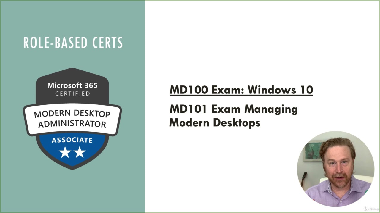 Microsoft Windows 10 MD-100 Prep w/ FULL Practice Exam! - learn IT Certification