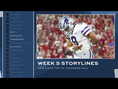 College football rankings: Top 10 upsets shake up AP poll