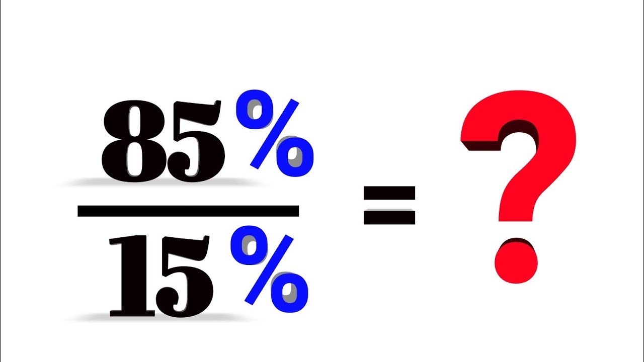 How to Solve 85%/5% = ?   | Step-by-Step Math Tutorial