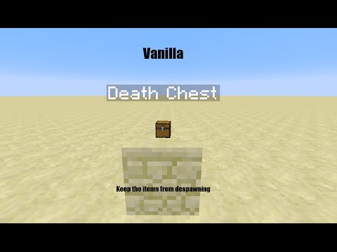 Minecraft - Vanilla Death Chest Minecraft Map