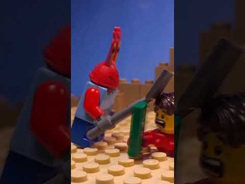 Mr.krabs "money money money Aahhhhhh "| lego stop motion #lego #funny