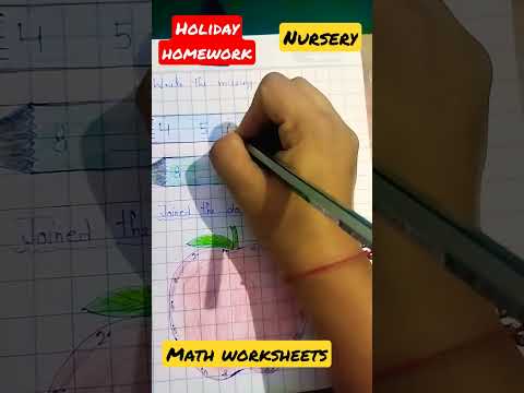 Holiday homework nursery math worksheets#nursery #nurserymath#holidayhomework@AapriAaprisrivastava
