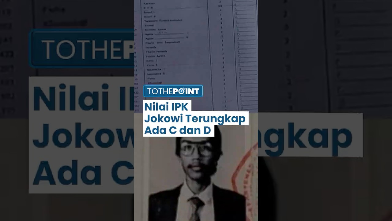 Nilai IPK Jokowi Terungkap: 5 Tahun Kuliah di UGM, Dapat Nilai C di 13 Mata Kuliah, Ada 6 Nilai ...