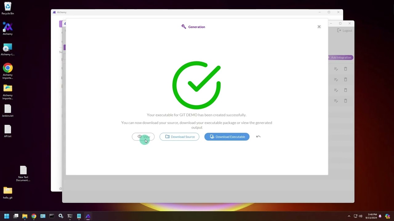 Alchemy GIT Integration