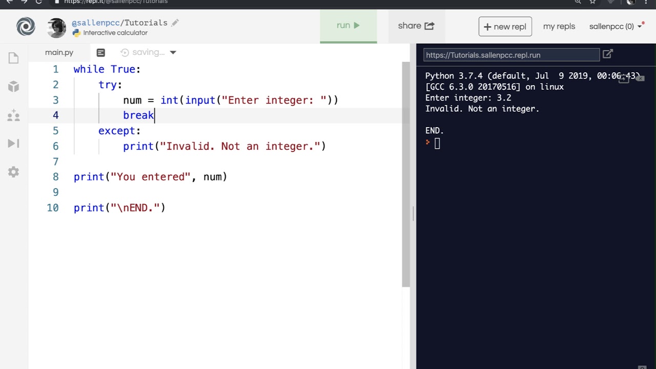 11 try except (with while loop)
