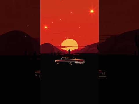 KOH Video Wallpaper AG182 Classic Vintage Old Car Silhouette