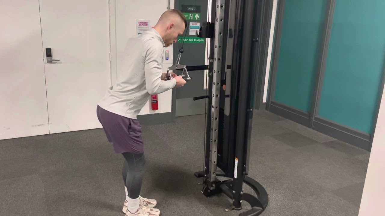 Cable V-Bar Attachment Tricep Extension