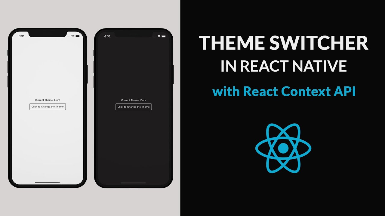 React Native Theme Switcher: Light and Dark Theme #reactnative