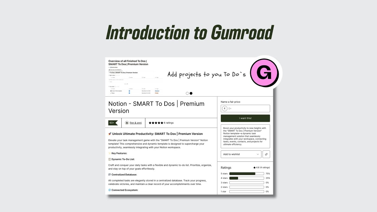 Introduction to Gumroad for Selling