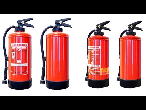 what are the 4 types of fire extinguishers and Using methods?