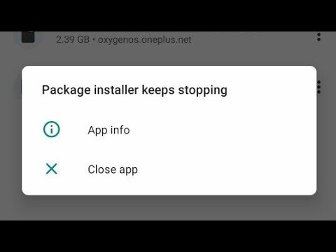 How To Fix Package Installer Keeps stopping problem Android | Package Installer Has Stopped