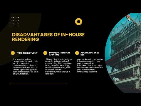 Advantages and Disadvantages of In house 3D Architectural Rendering