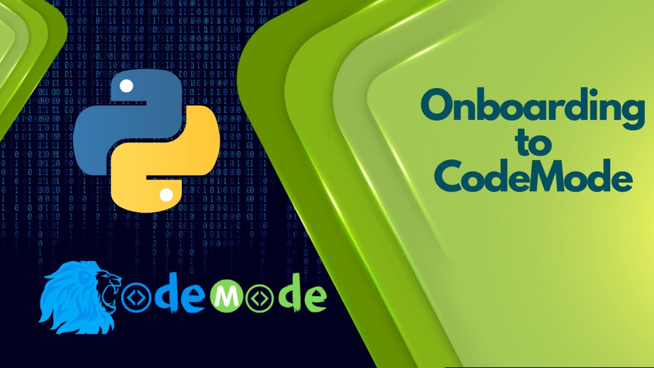 Onboarding to Codemode | Python Tutorials | Python for beginners | Python Programming