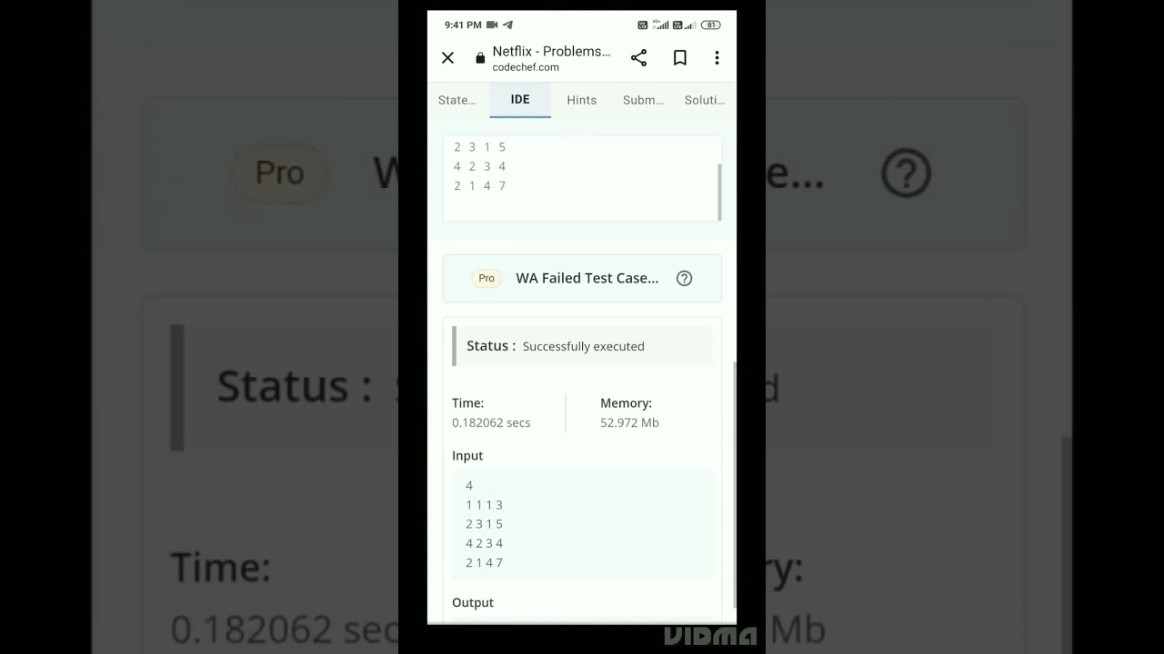 Netflix Codechef Solution in java🔥🔥#viralshort#youtubeshorts##codechefsolution