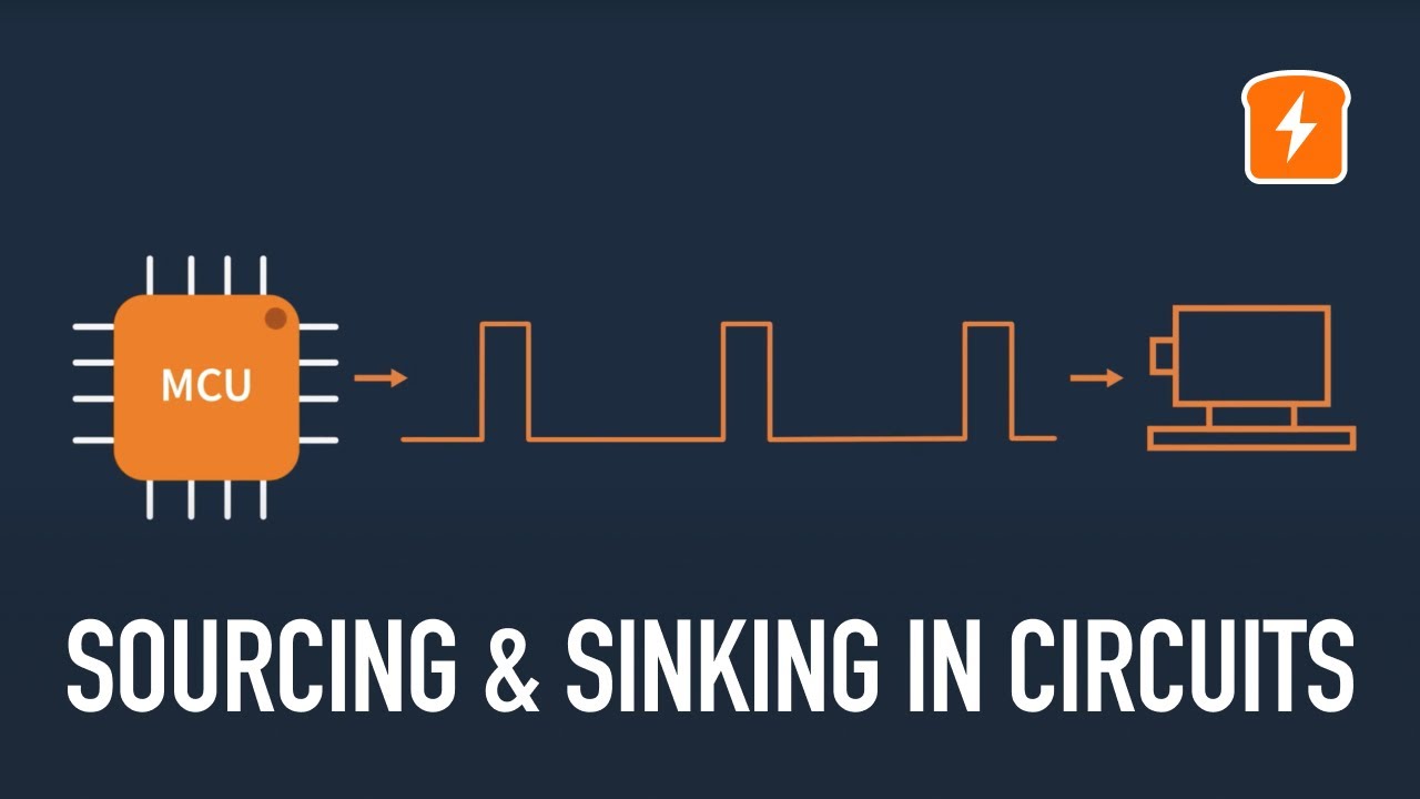 What is sourcing and sinking in a circuit?