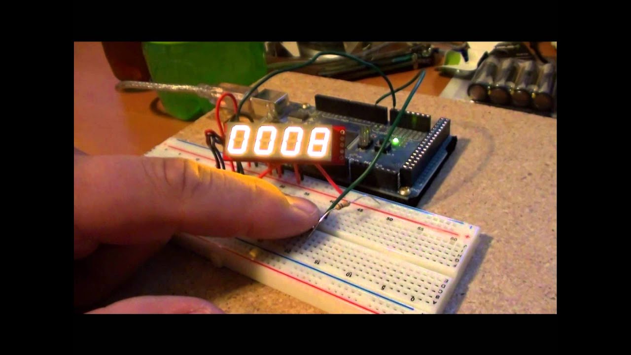 Arduino Button Press Counter Display SERIAL LED