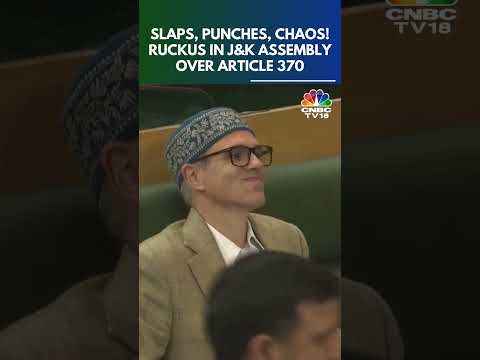 Ruckus Breaks Out In J&K Assembly Over Article 370 Resolution | Jammu And Kashmir | N18S | CNBC TV18