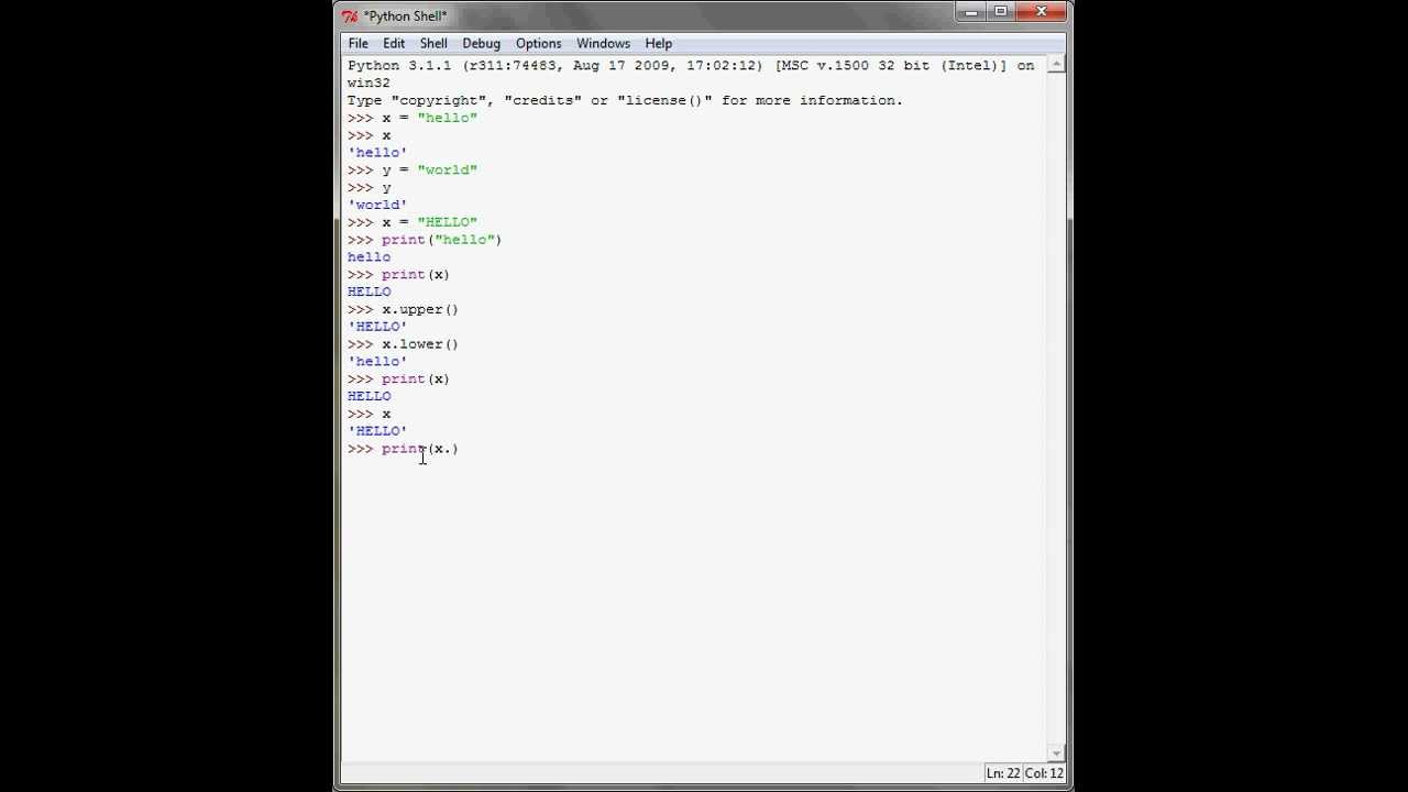 Python Programming Tutorial prt2, String Functions