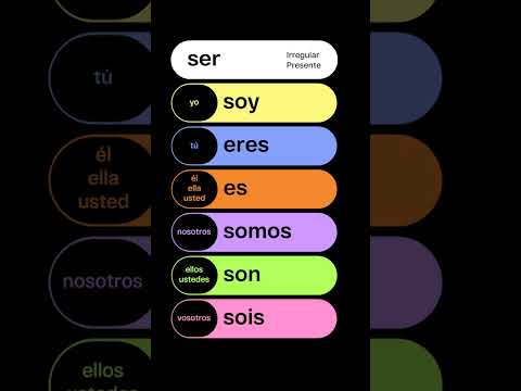 Ser - to be / language study communication in everyday / #Shorts #learning #study