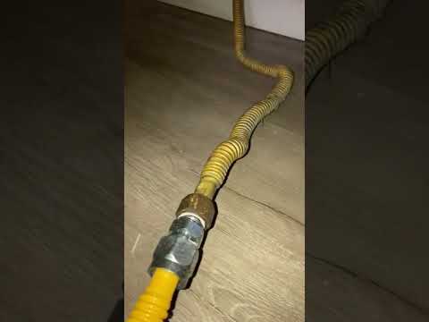 Gas line installation wrong
