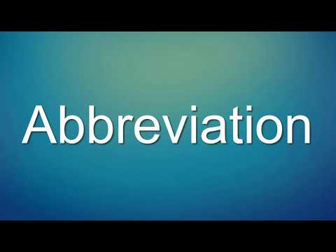 Abbreviation Meaning | E-Dictionary