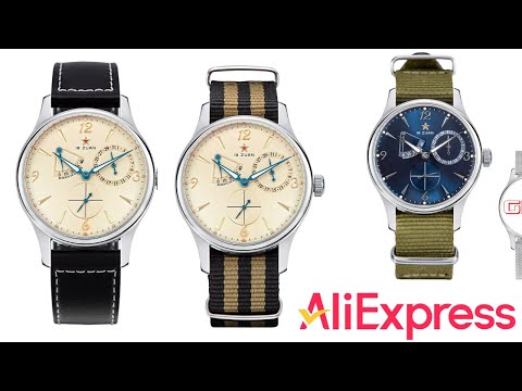 Pilot Watch Automatic Mechanical 40mm ST1780 Movement Sapphire Retro Military Men’s Wristwatch