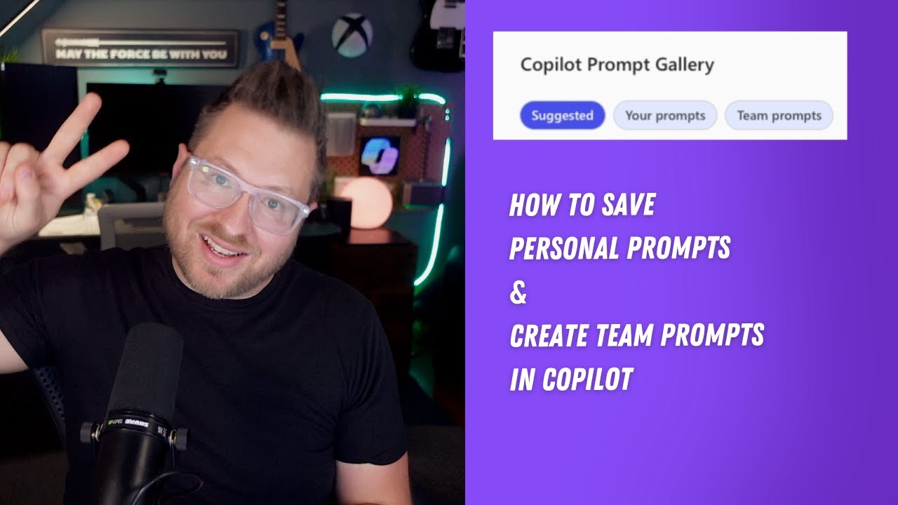 How to Save Personal Prompts and Create Team Prompts in Copilot