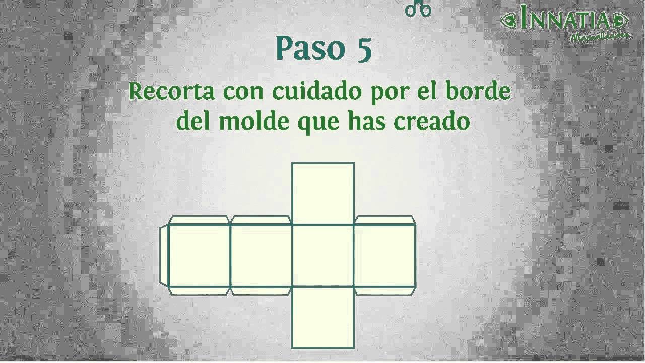 Cómo hacer un cubo de papel o cartón paso a paso | INNATIA.COM