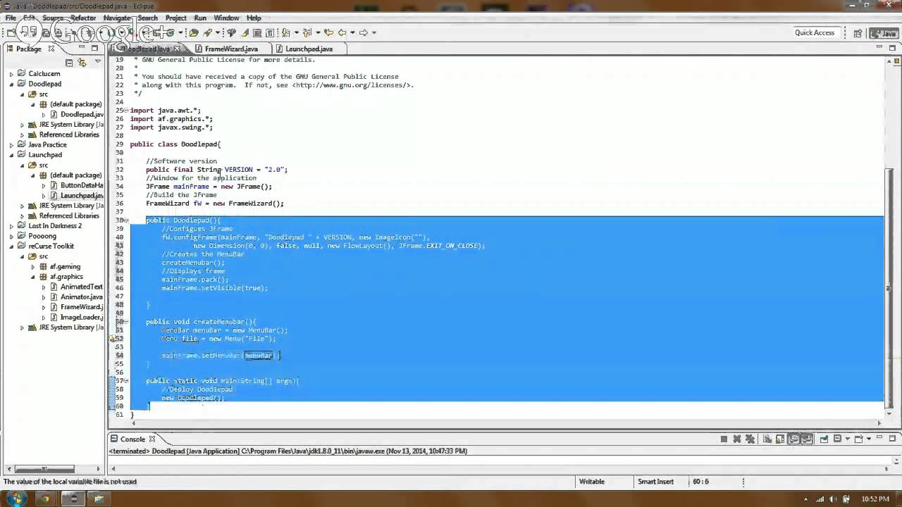 Creating a drawing application with Java. (Session #1)
