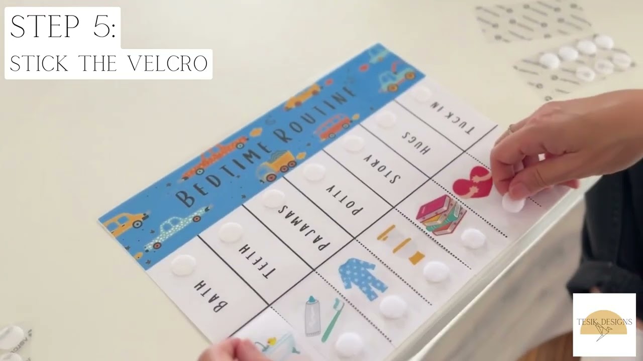 DIY TUTORIAL: ROUTINE CHART FOR TODDLERS