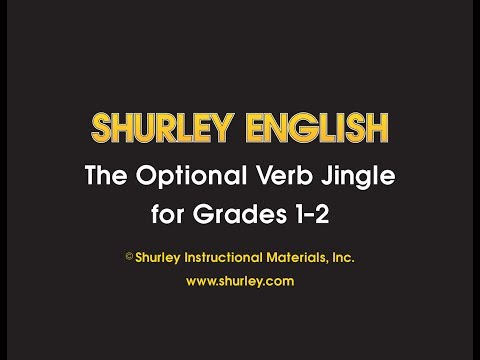 Shurley English Jingle #29 - Optional Verb Jingle for Grades 1-2