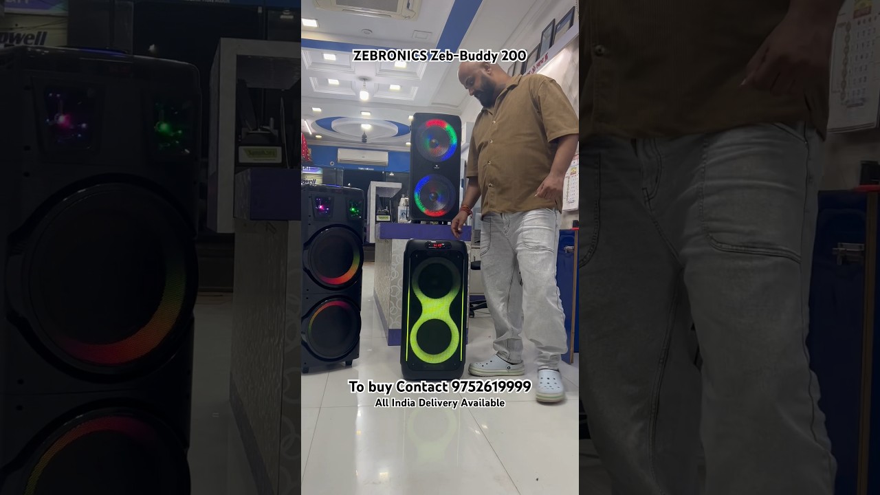 ZEBRONICS Zeb-Buddy 200 Dj Speaker 100W #zebronics #djspeaker #partyspeaker #bluetoothspeaker