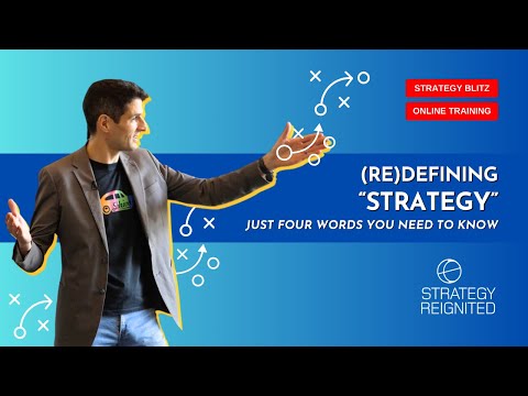 What is STRATEGY? Just FOUR Words You Need to Know